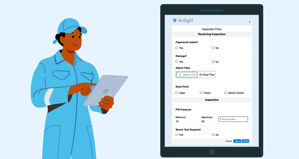 Digital Inspection Forms - AvSight Product Tour - AvSight